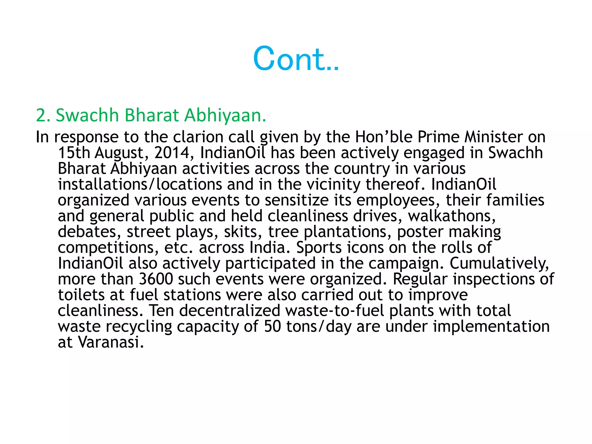 Examples of corporate social responsibility of large organizations ...