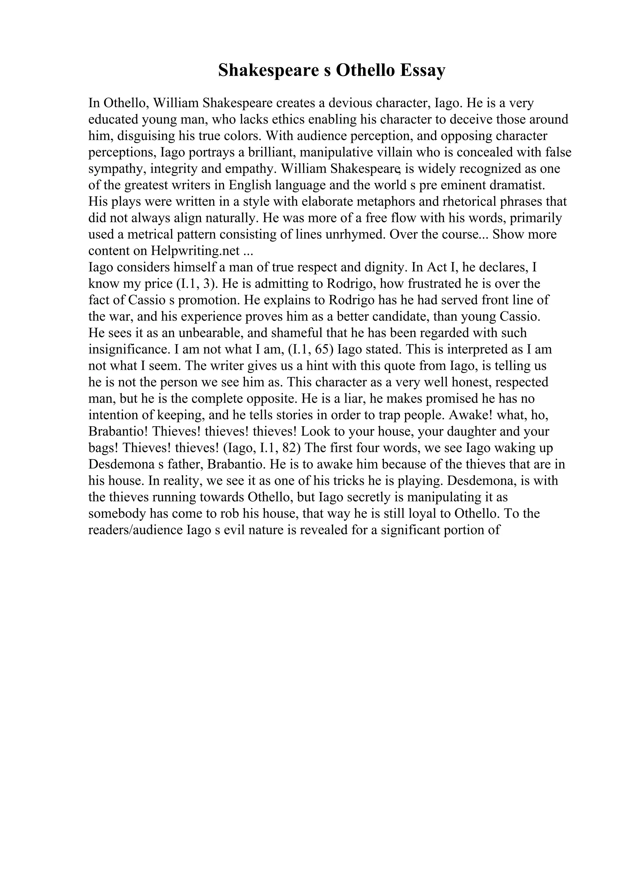 Examples Of Critical Appraisal Essays | PDF