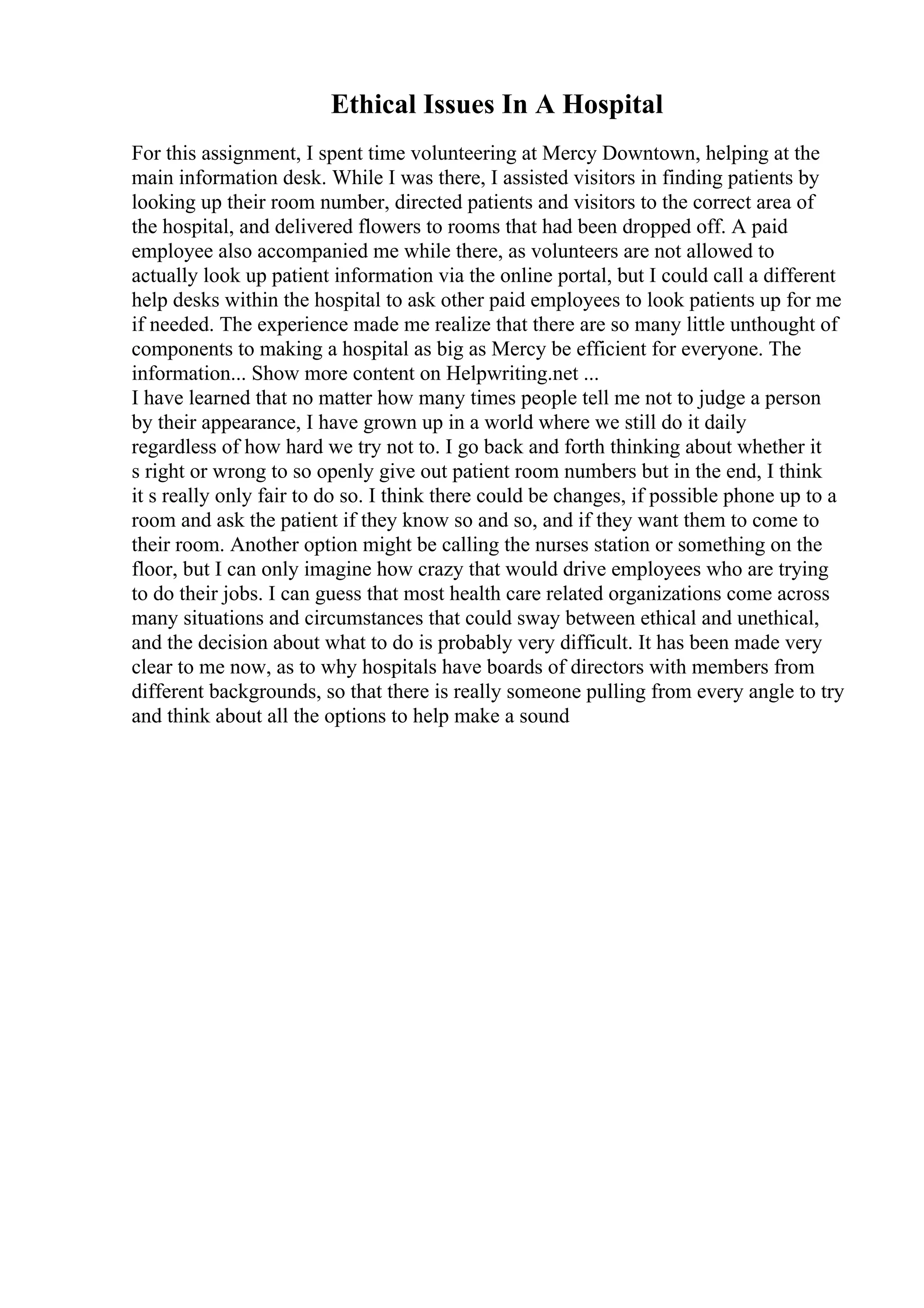 Examples Of Critical Appraisal Essays | PDF