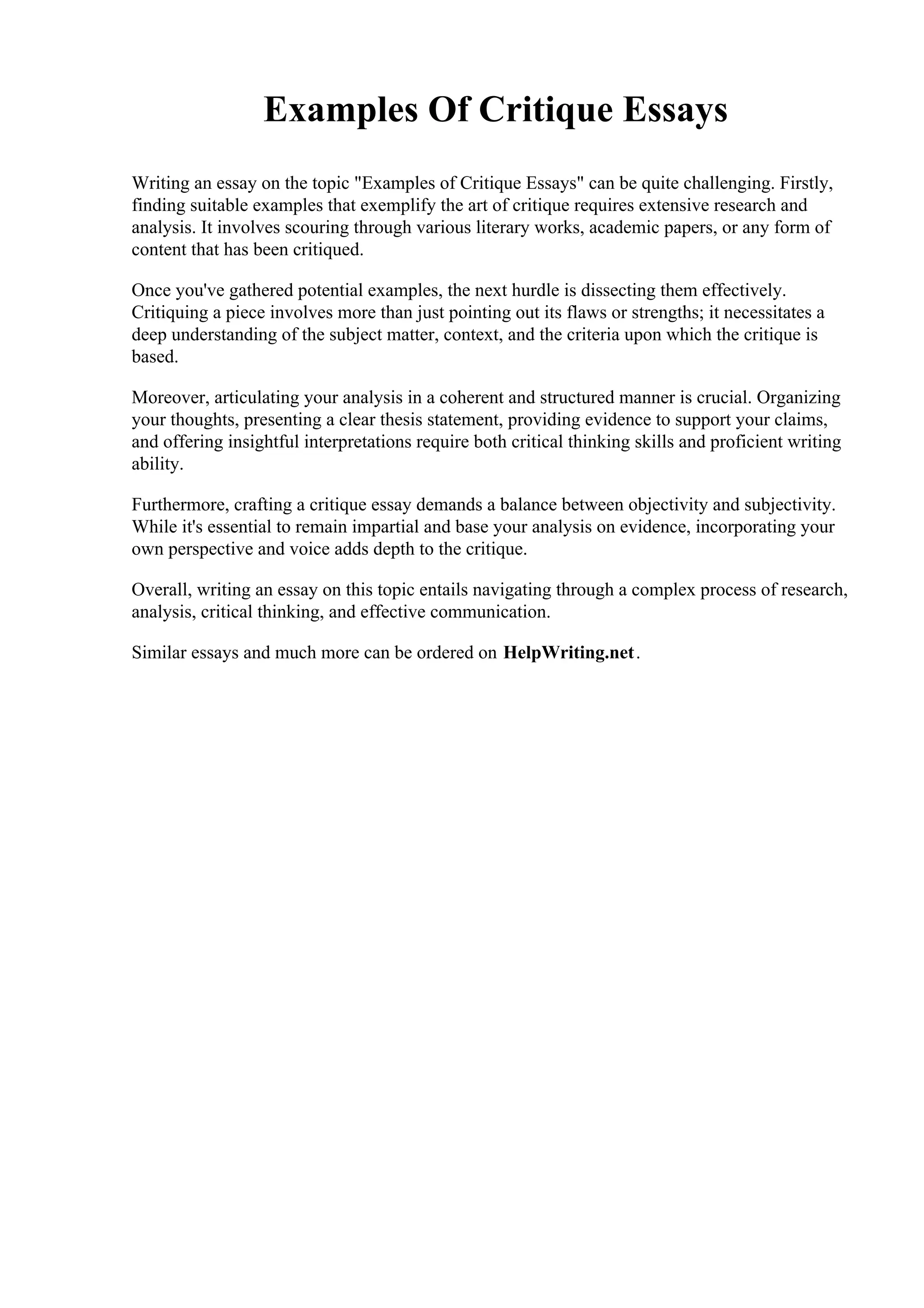 Examples Of Critique Essays.pdf