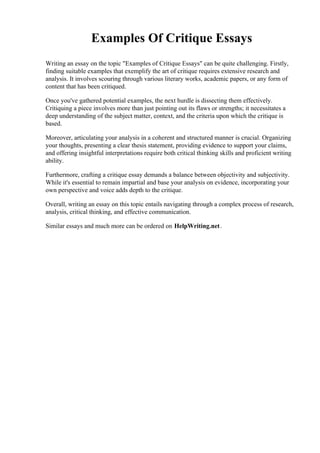 Examples Of Critique Essays.pdf