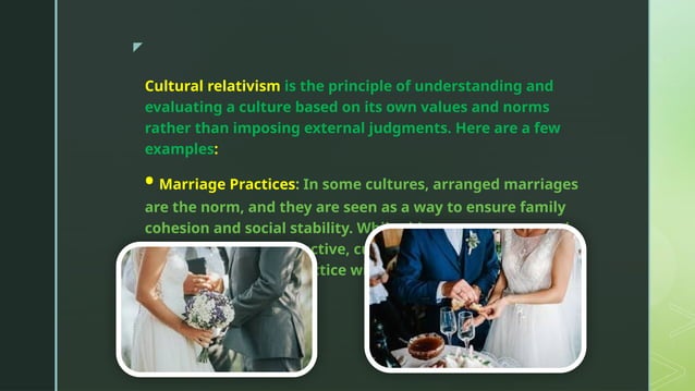 Examples of Cultural Relativism and its. | PPTX