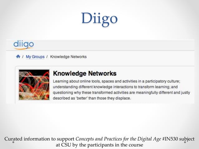 Examples of curation in education