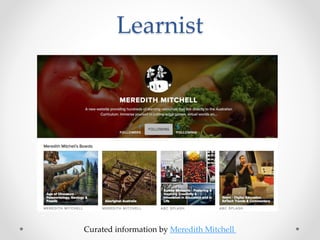 Examples of curation in education