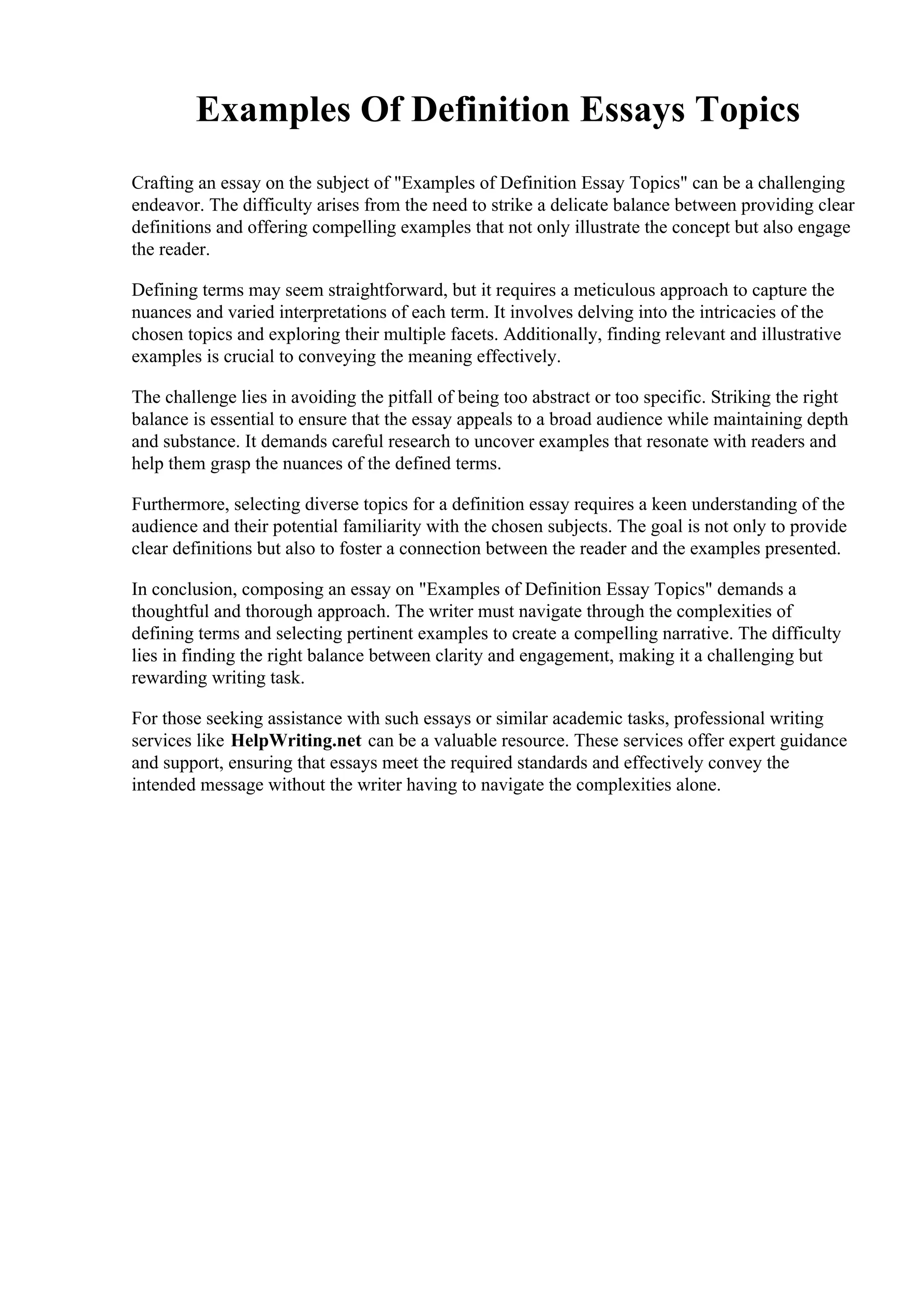 Examples Of Definition Essays Topics.pdf