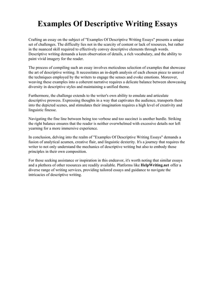 Examples Of Descriptive Writing Essays.pdf