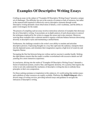 Examples Of Descriptive Writing Essays.pdf