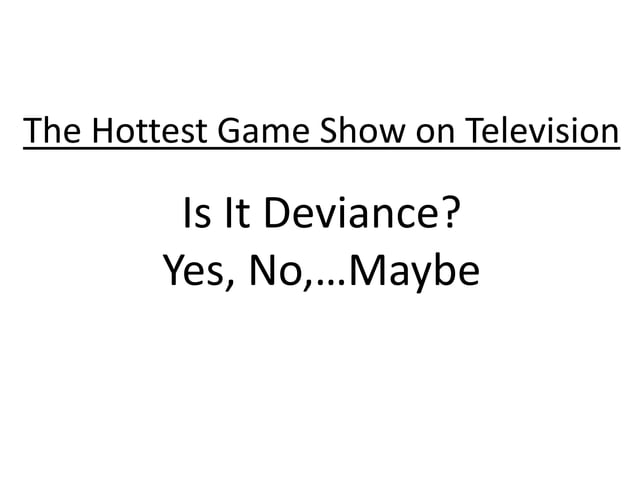 Examples of deviant behavior for class discussion | PPTX