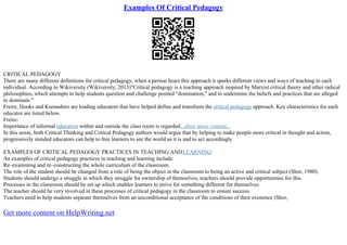 Examples Of Didactic Intervention | PDF