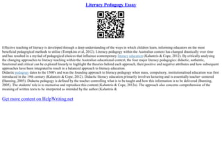 Examples Of Didactic Intervention | PDF