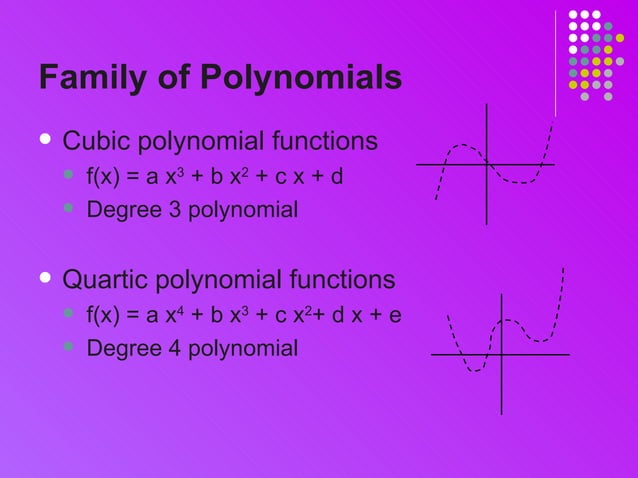 Examples of different polynomial graphs | PPT