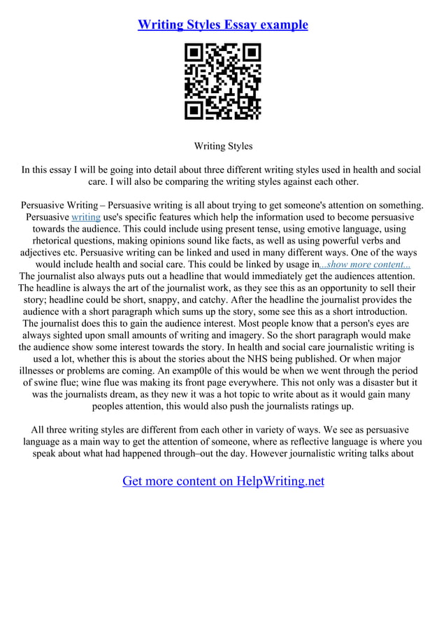 Examples Of Different Types Of Essays | PDF