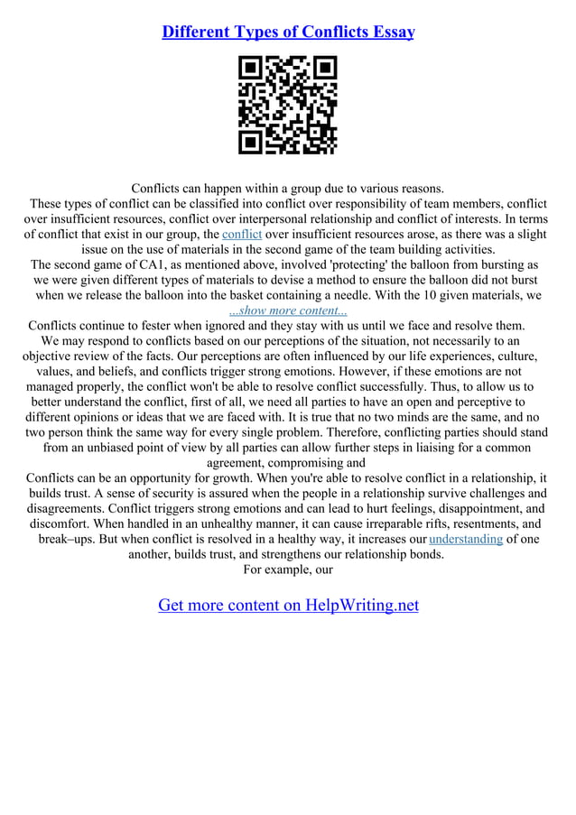 Examples Of Different Types Of Essays | PDF