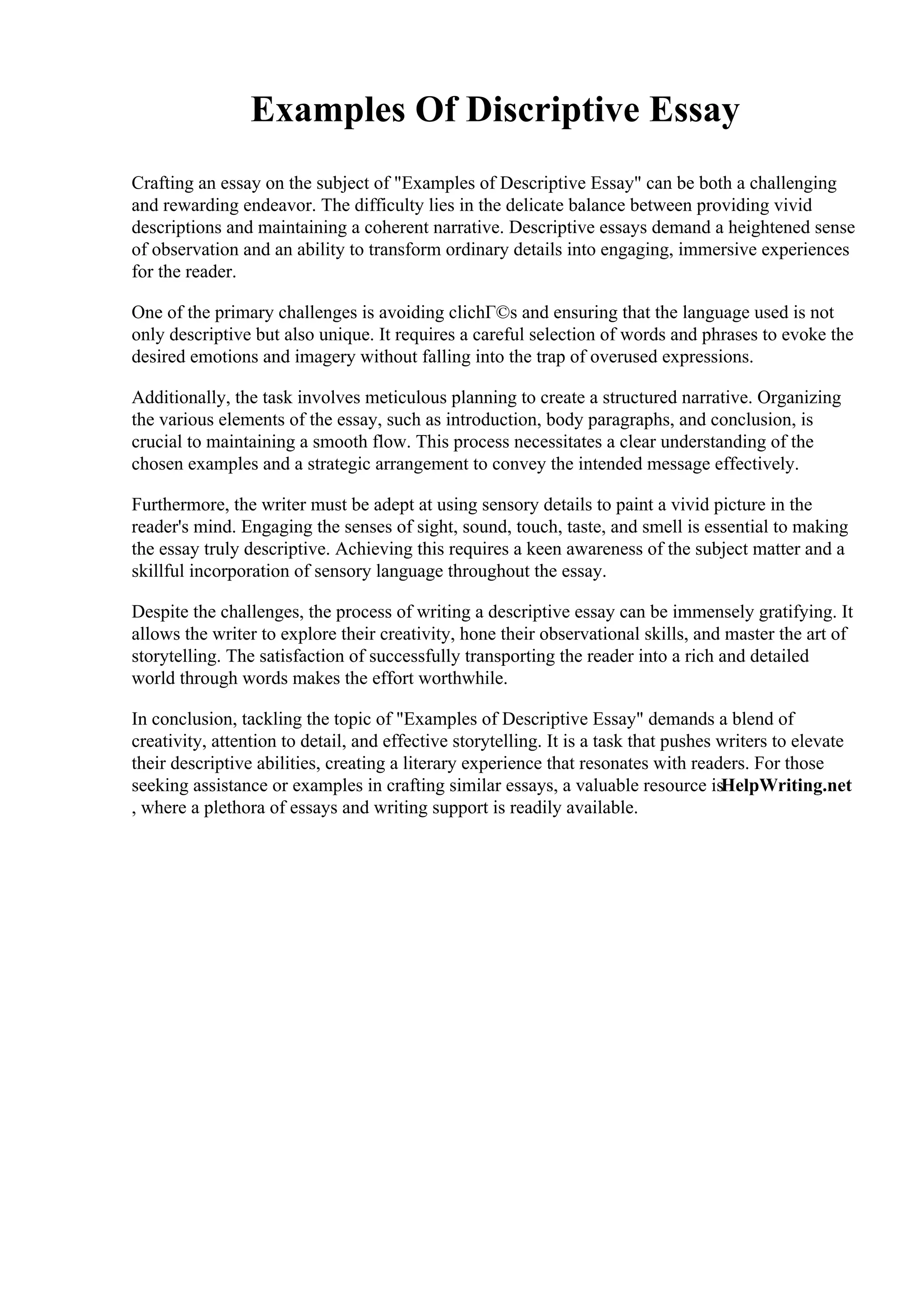 Examples Of Discriptive Essay.pdf