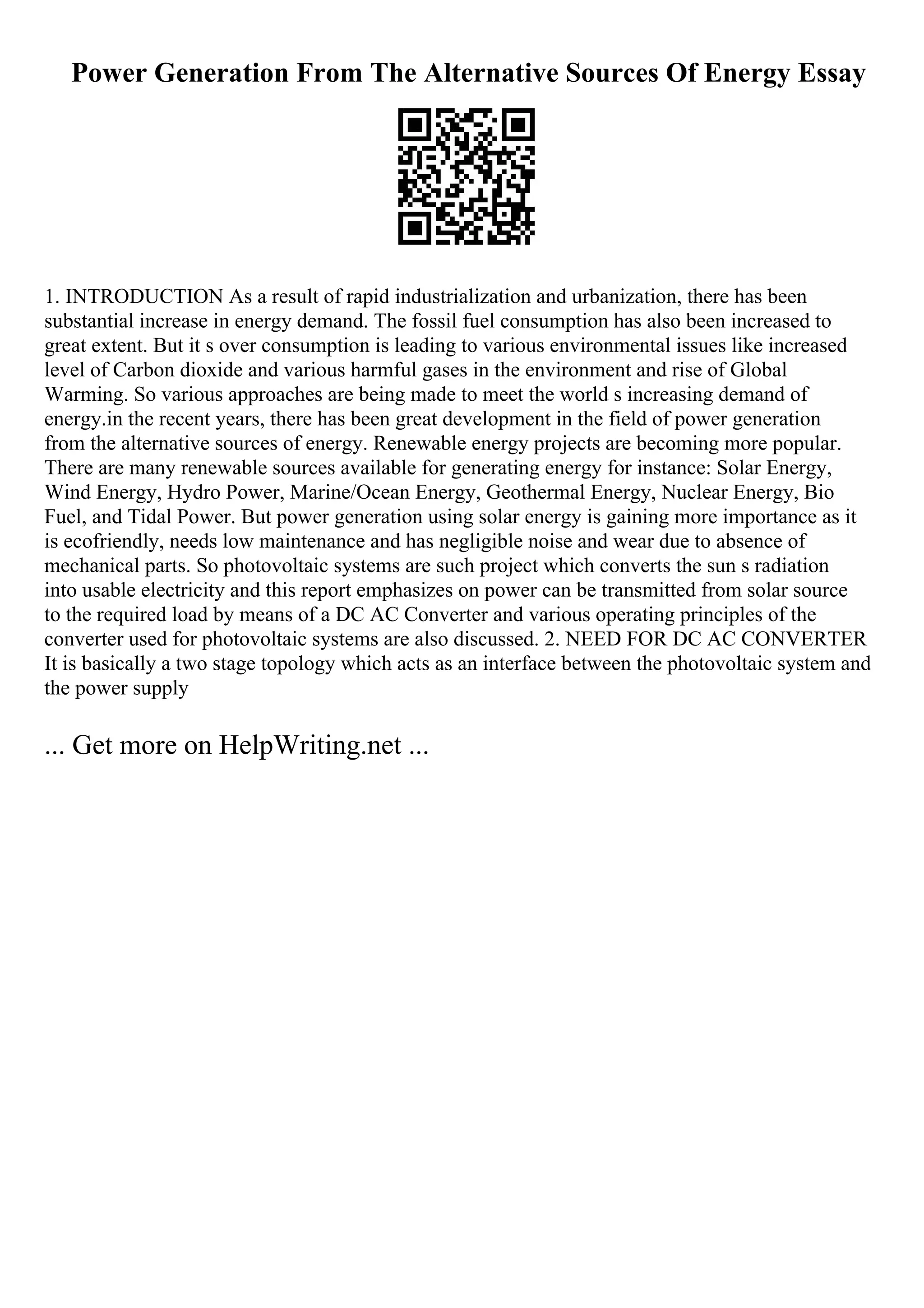 Examples Of English Essay Introductions | PDF