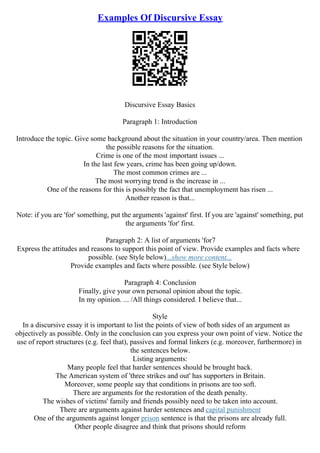 Examples Of English Essays | PDF