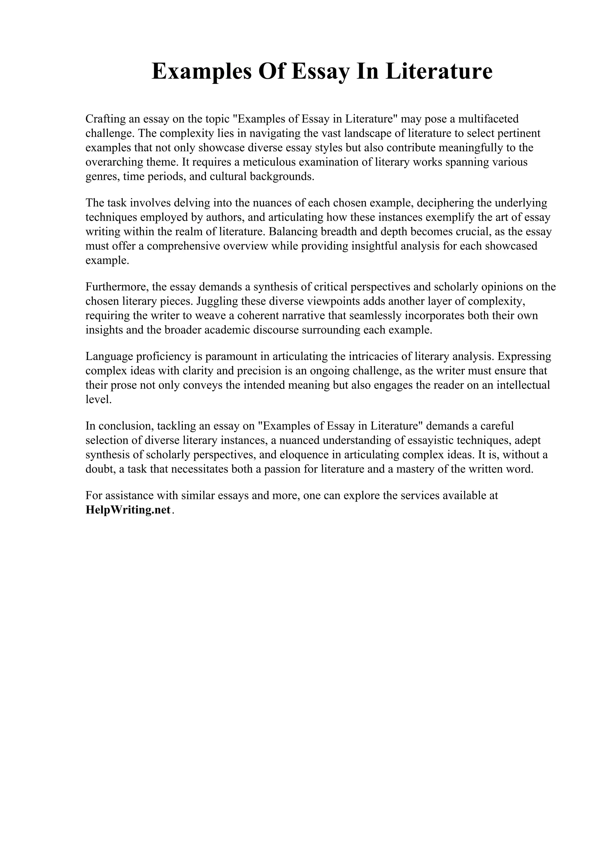 Examples Of Essay In Literature.pdf