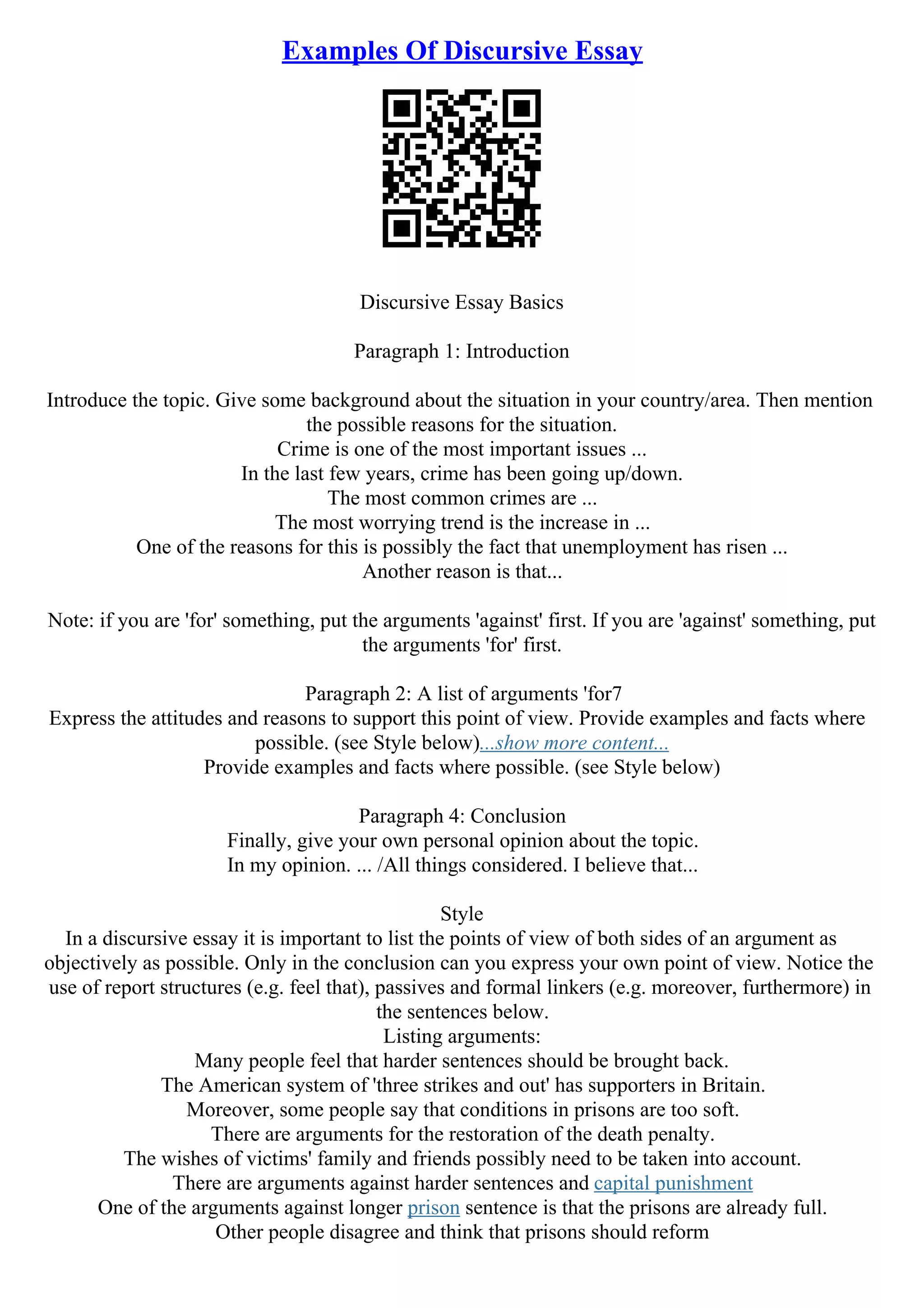 Examples Of Essays | PDF