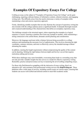 Examples Of Expository Essays For College.pdf