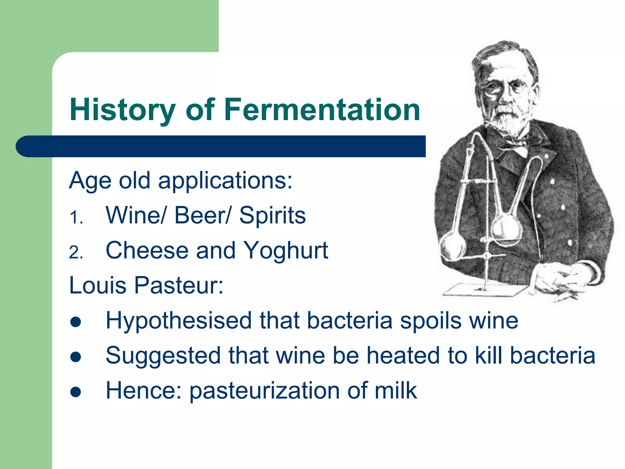 Examples of fermentation- Pharmaceutical Microbiology | PPT