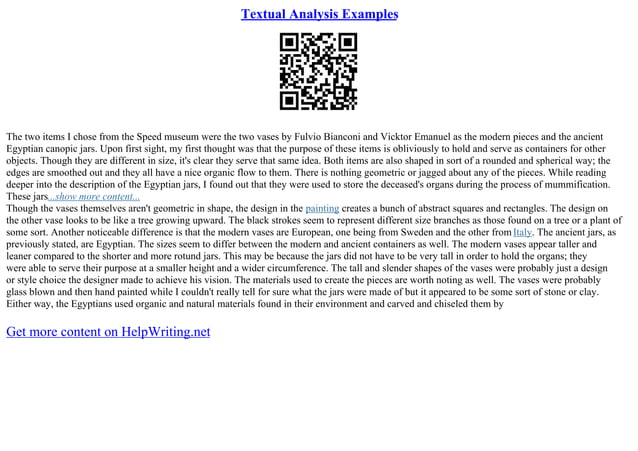 Examples Of Genre Analysis