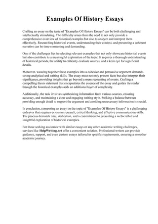 Examples Of History Essays.pdf