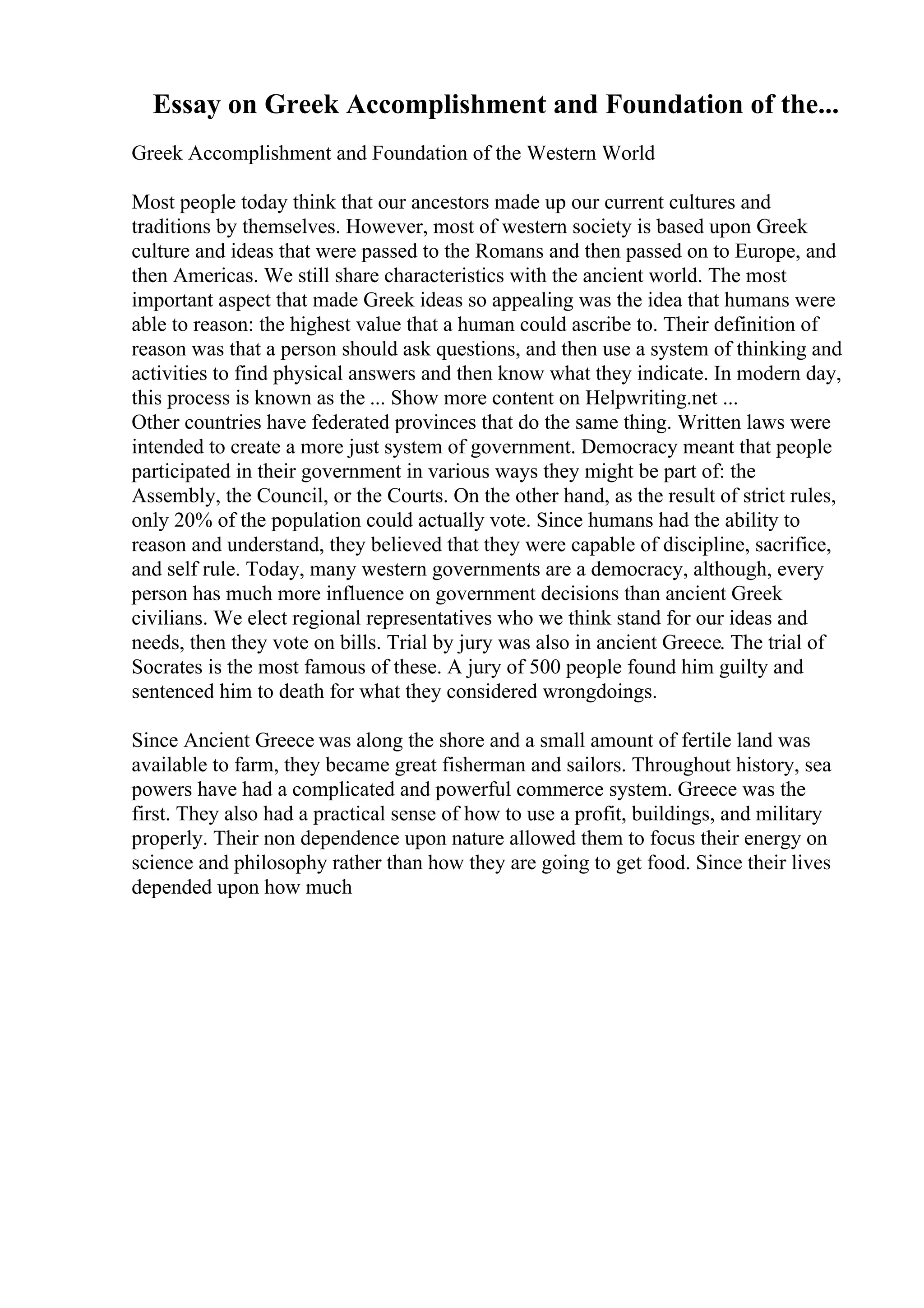 Examples Of History Essays | PDF