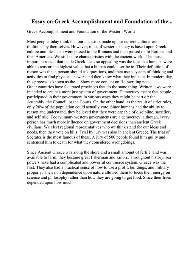 Examples Of History Essays | PDF