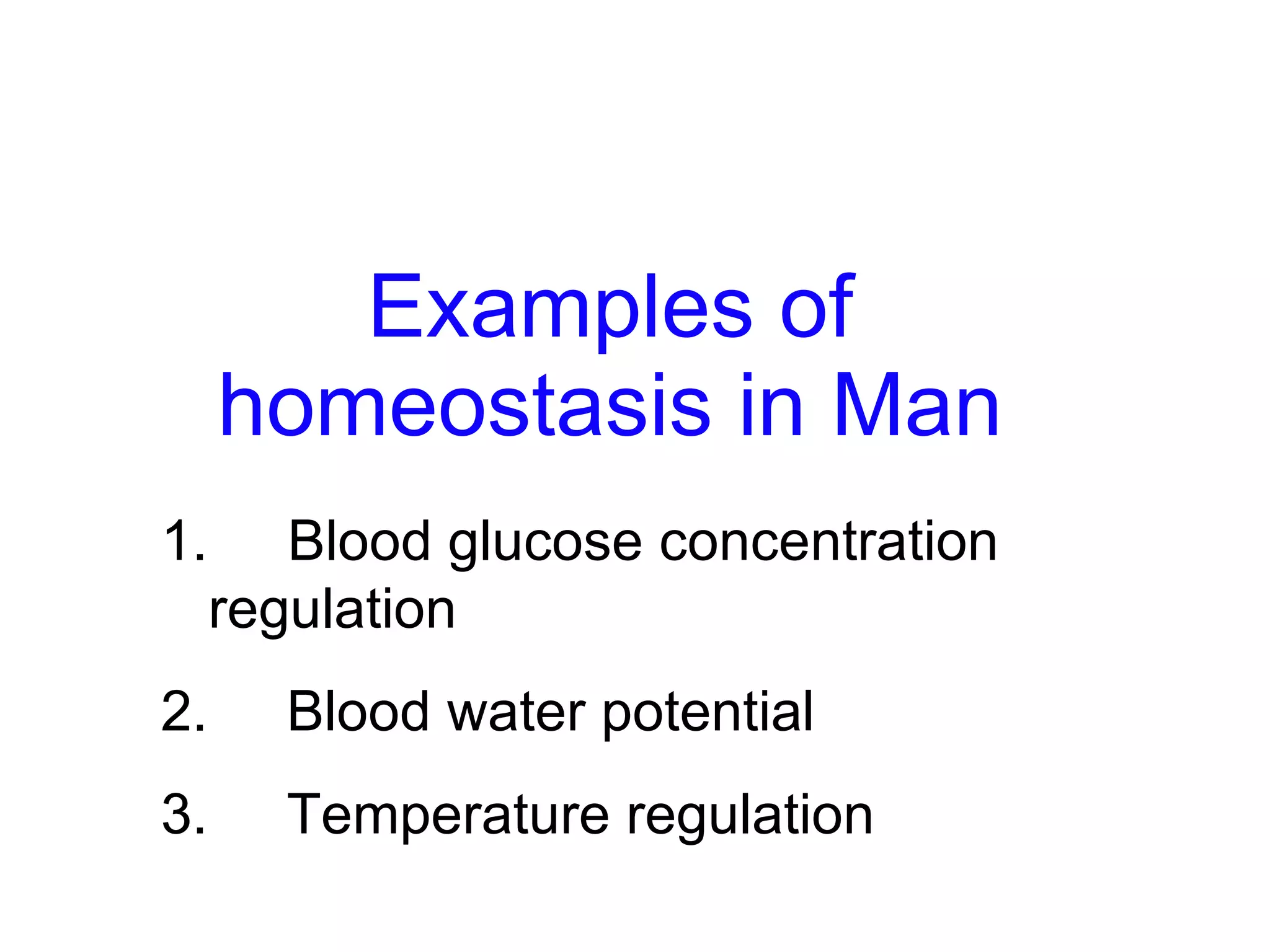 Chapter 12 Homeostasis Lesson 2 - Examples of Homeostasis in Man | PPT