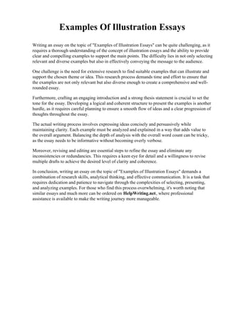 Examples Of Illustration Essays.pdf