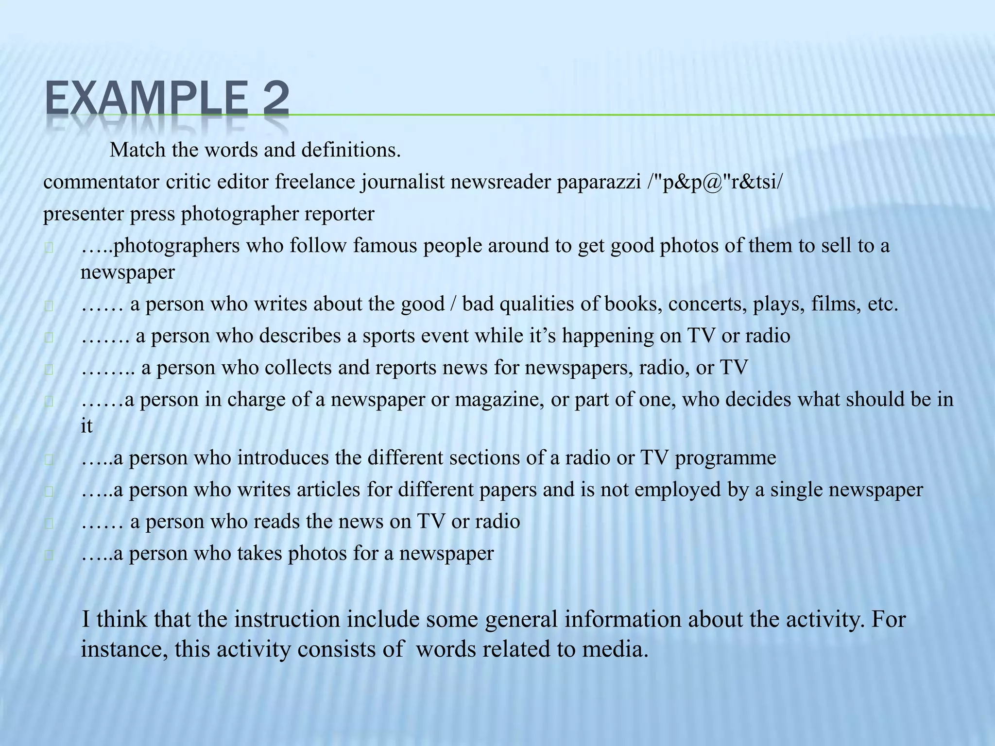 Examples of instructions | PPTX