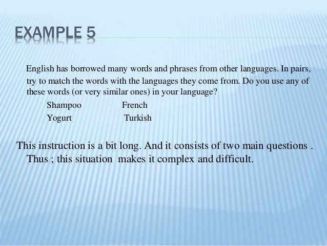 Instructions Meaning