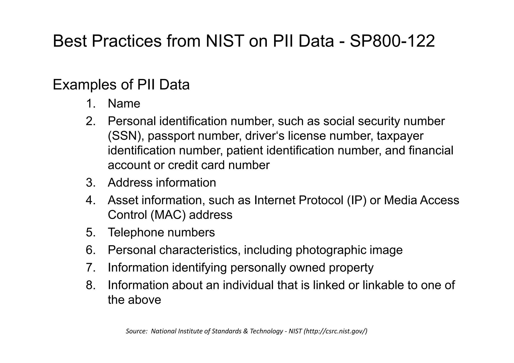 Examples of international privacy legislation | PDF