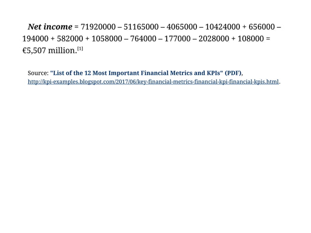 Examples of Key Financial Performance Indicators: Financial KPI ...