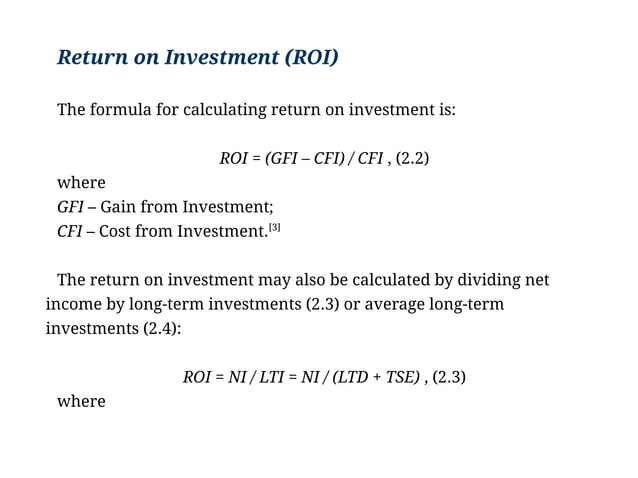 Examples of Key Financial Performance Indicators: Financial KPI ...