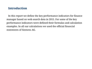 Examples of KPIs for Finance Manager: KPI of Finance Manager, How to ...