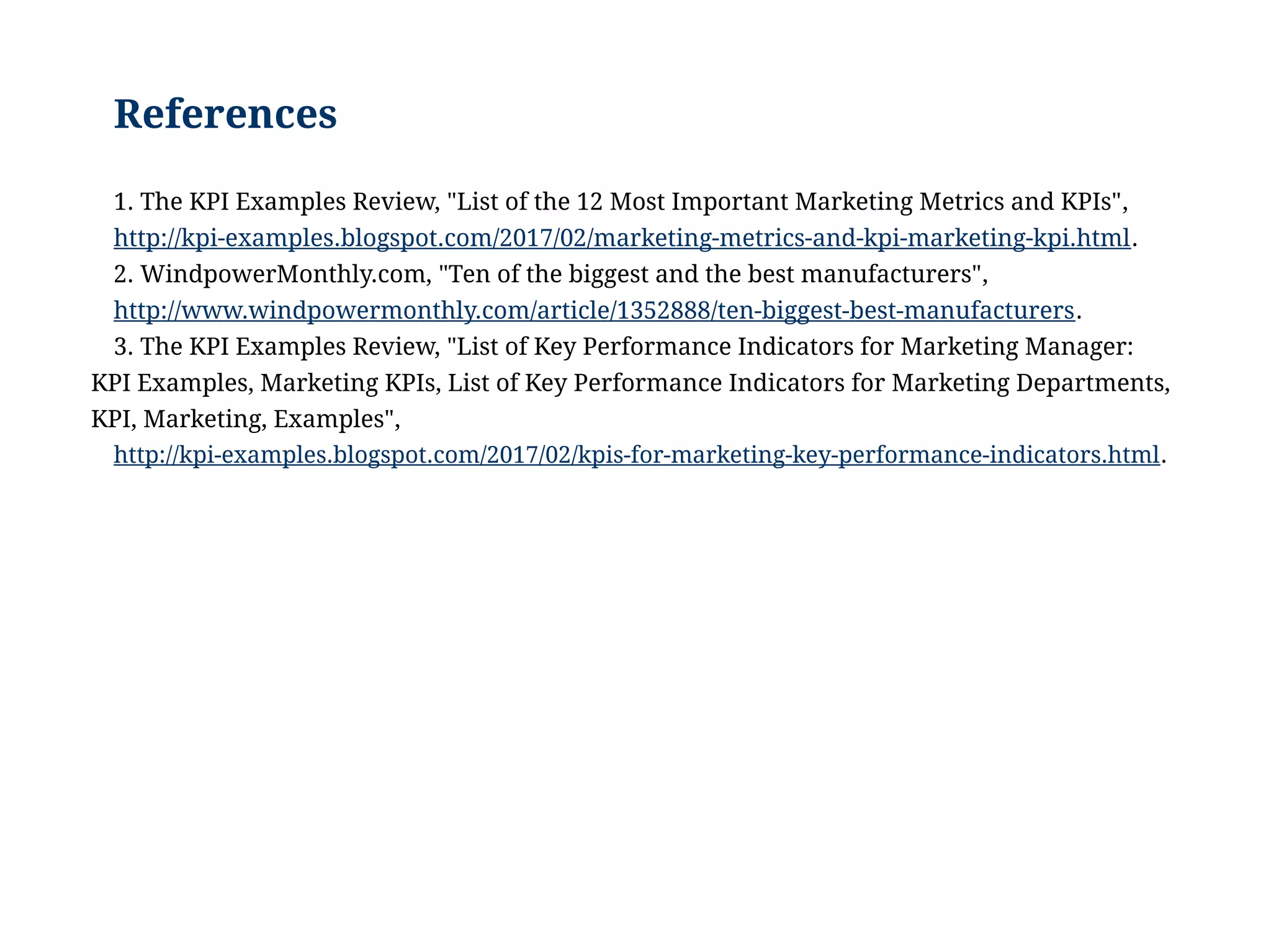 Examples of KPIs for Marketing Manager: Marketing Key Performance ...