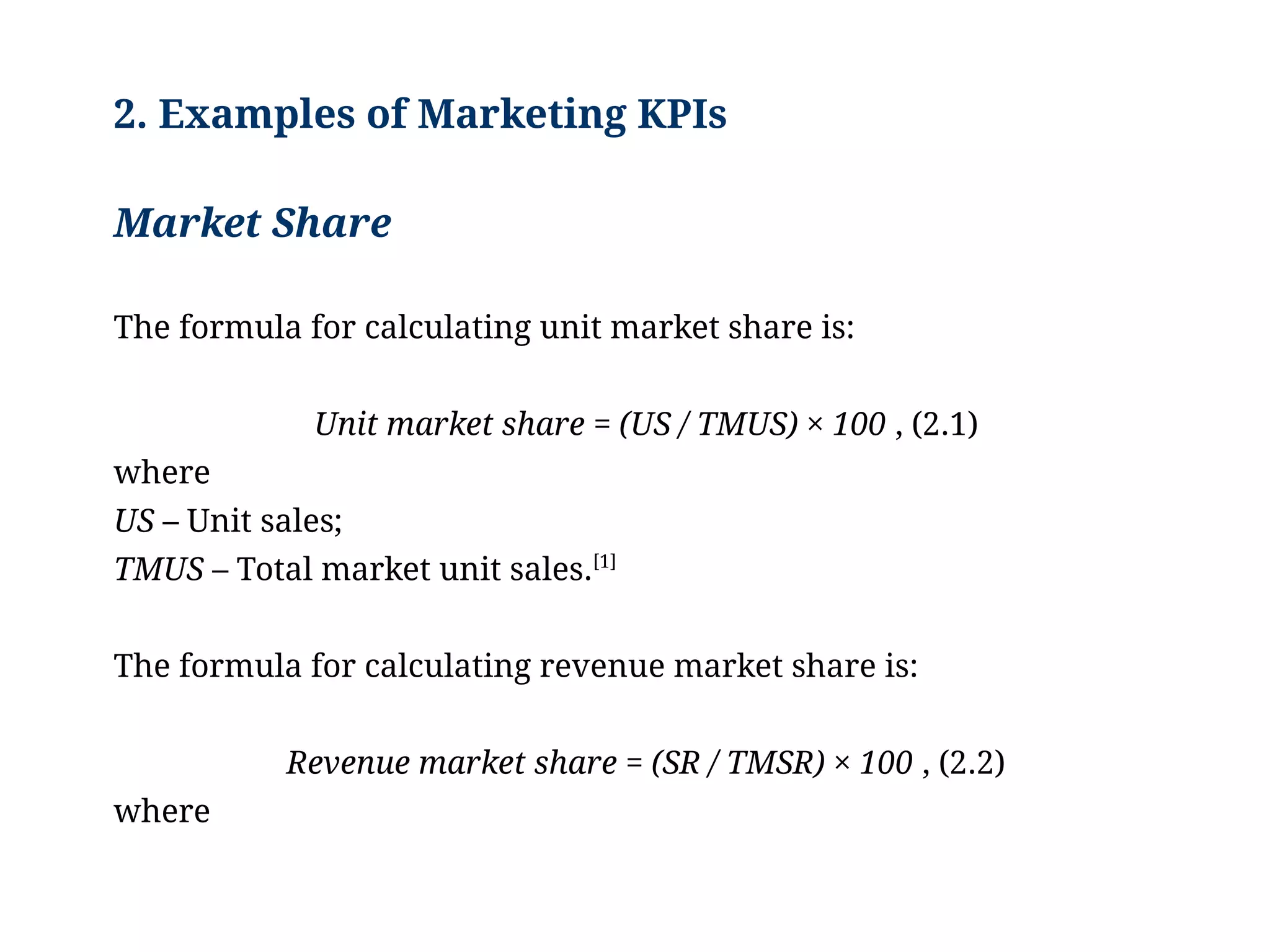 Examples of KPIs for Marketing Manager: Marketing Key Performance ...
