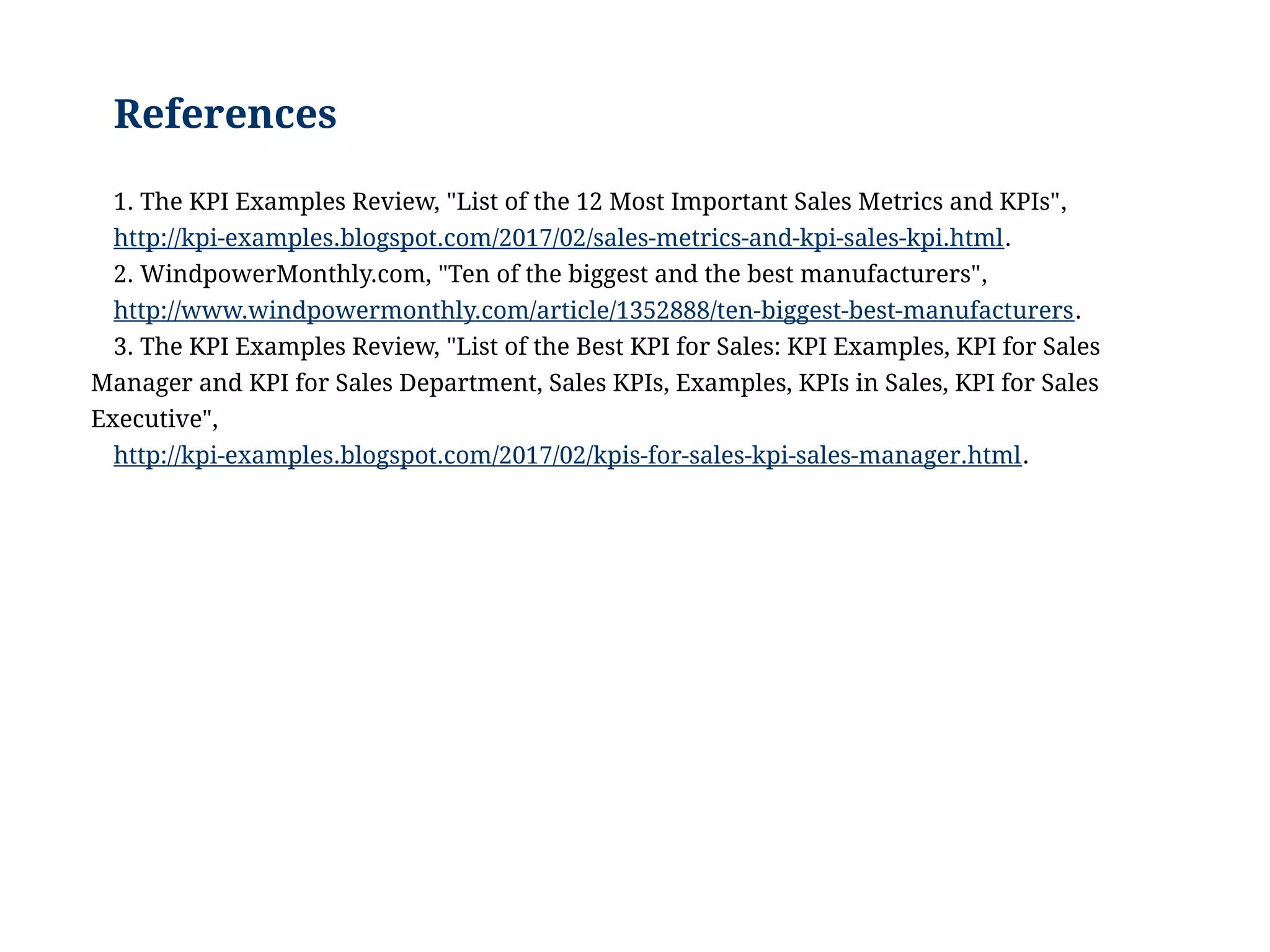Examples of KPIs for Sales Manager: List of Key Performance Idicators ...