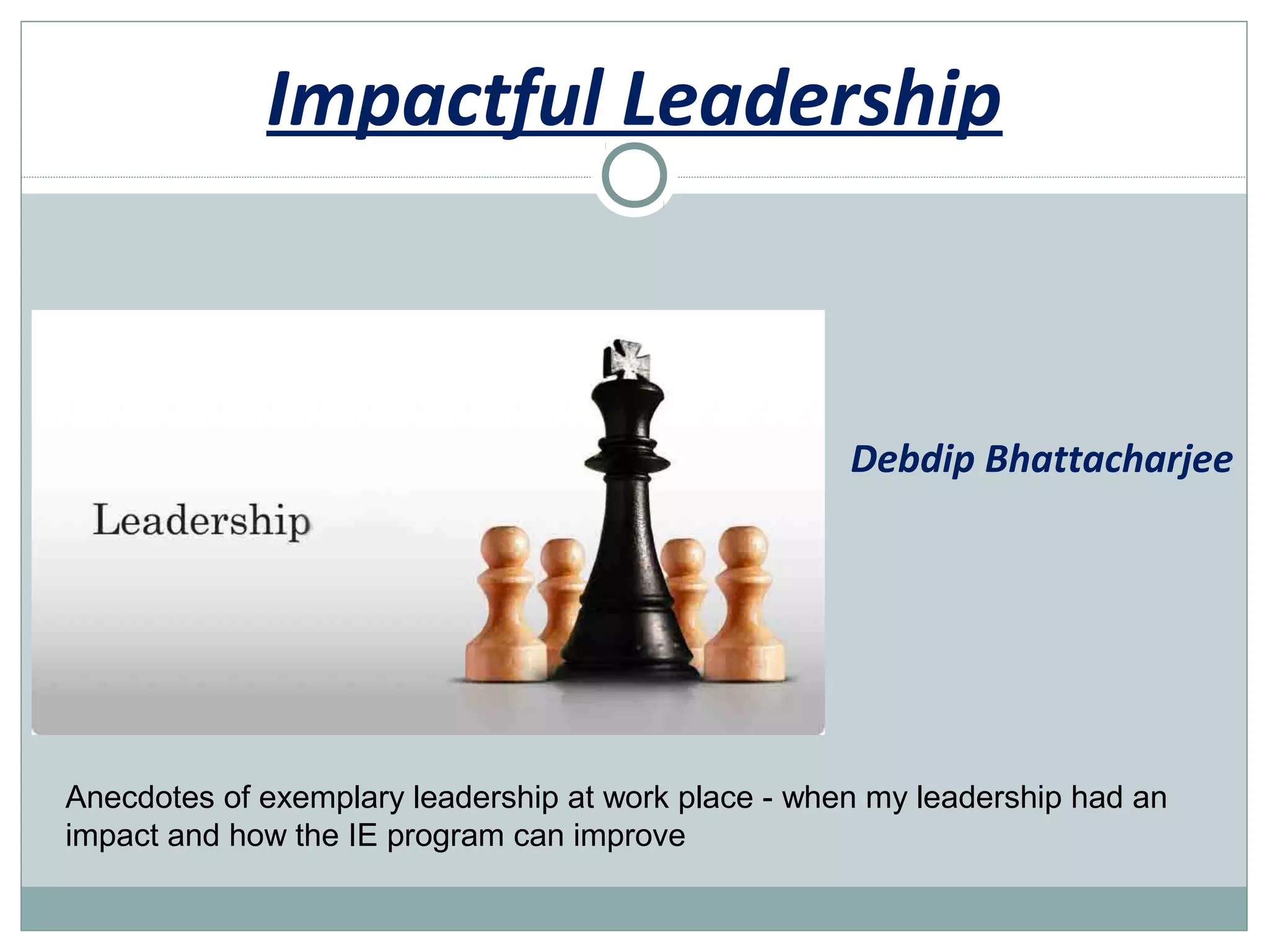 Examples of leadership ie ppt | PPT