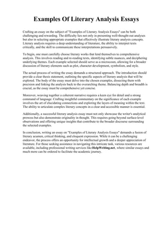 Examples Of Literary Analysis Essays.pdf