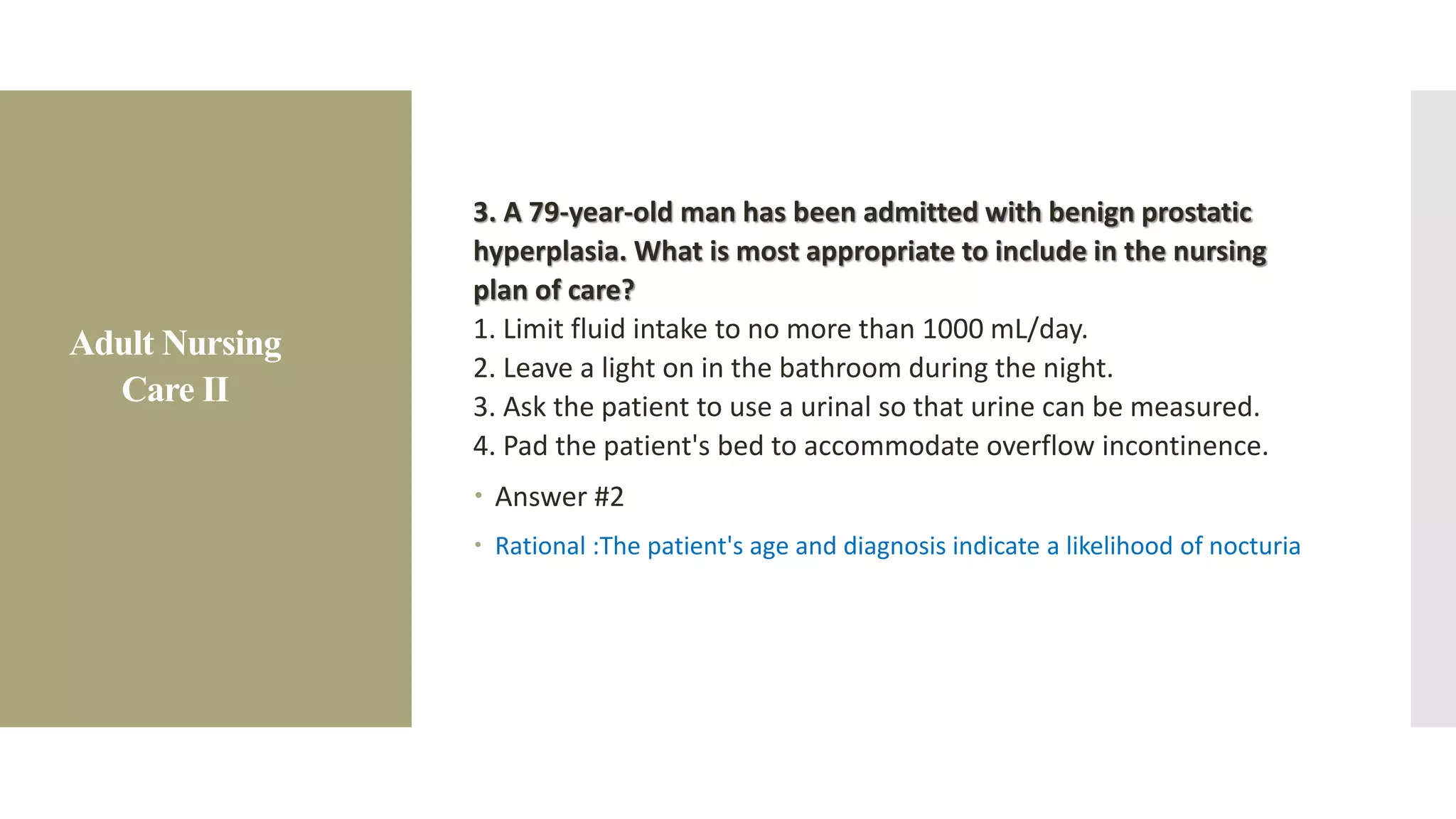 Examples of nursing exam (snle ) 2 | PPTX | Blood Disorders | Diseases ...