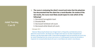 Examples of nursing exam (snle ) 2 | PPTX