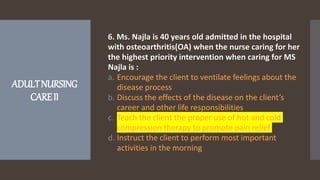 Examples of nursing exam (snle ) 3 | PPT