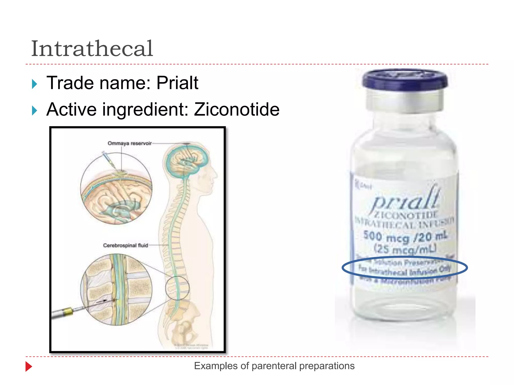 Examples of parenteral preparations | PPTX
