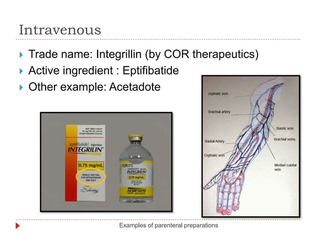 Examples of parenteral preparations | PPT