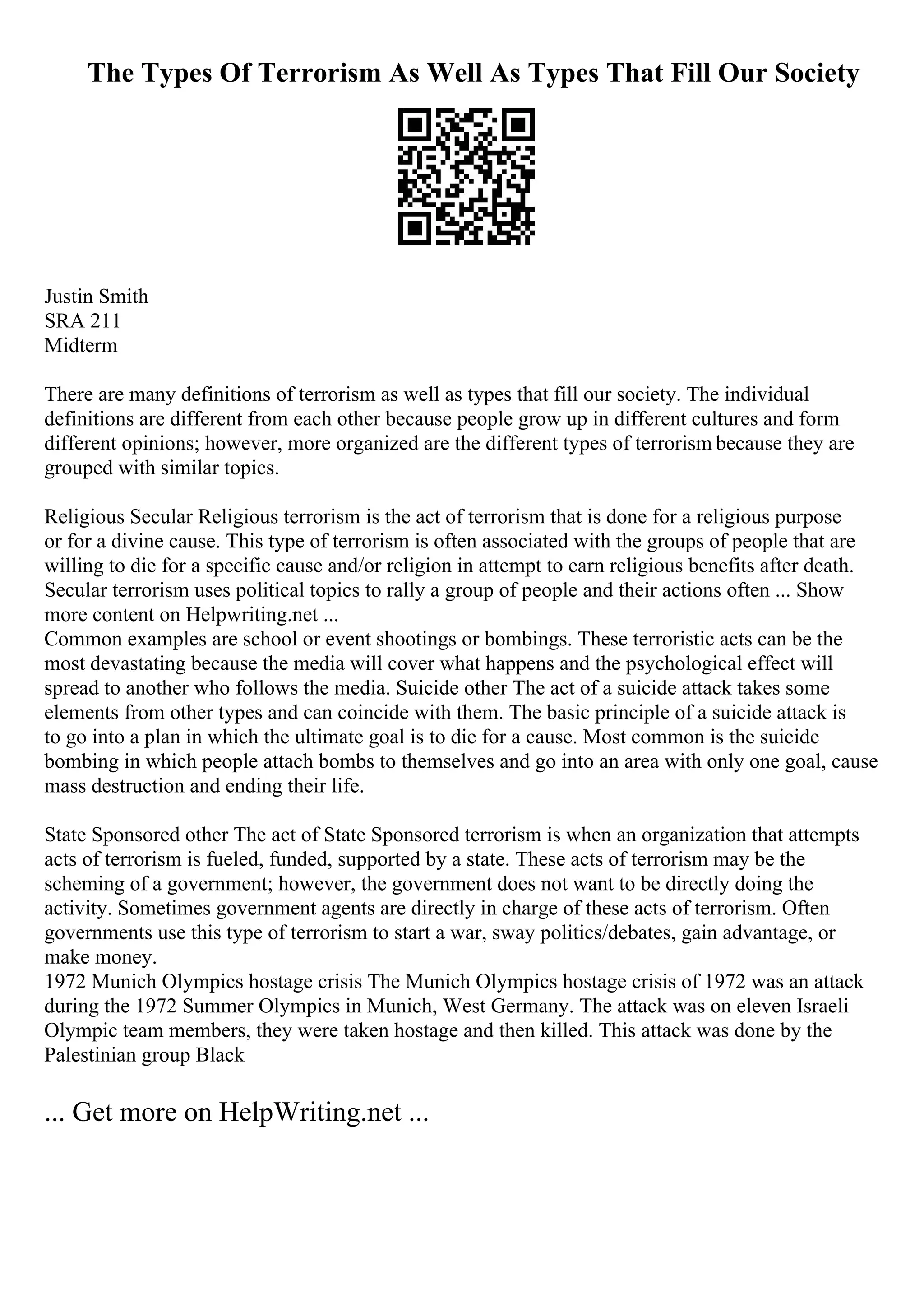 Examples Of Personal Narrative Essay Topics | PDF