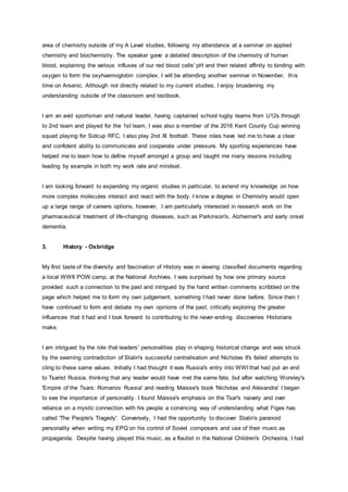 Examples of personal statements | DOCX