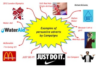 Examples of persuasive adverts | DOC