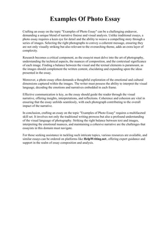 Examples Of Photo Essay.pdf